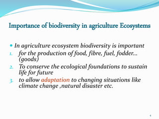 Agrobiodiversity and sustainability | PPTX