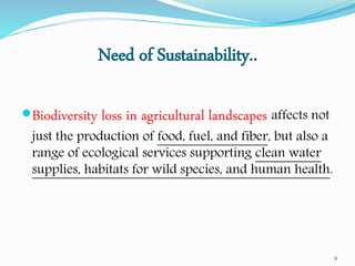 Agrobiodiversity and sustainability | PPTX