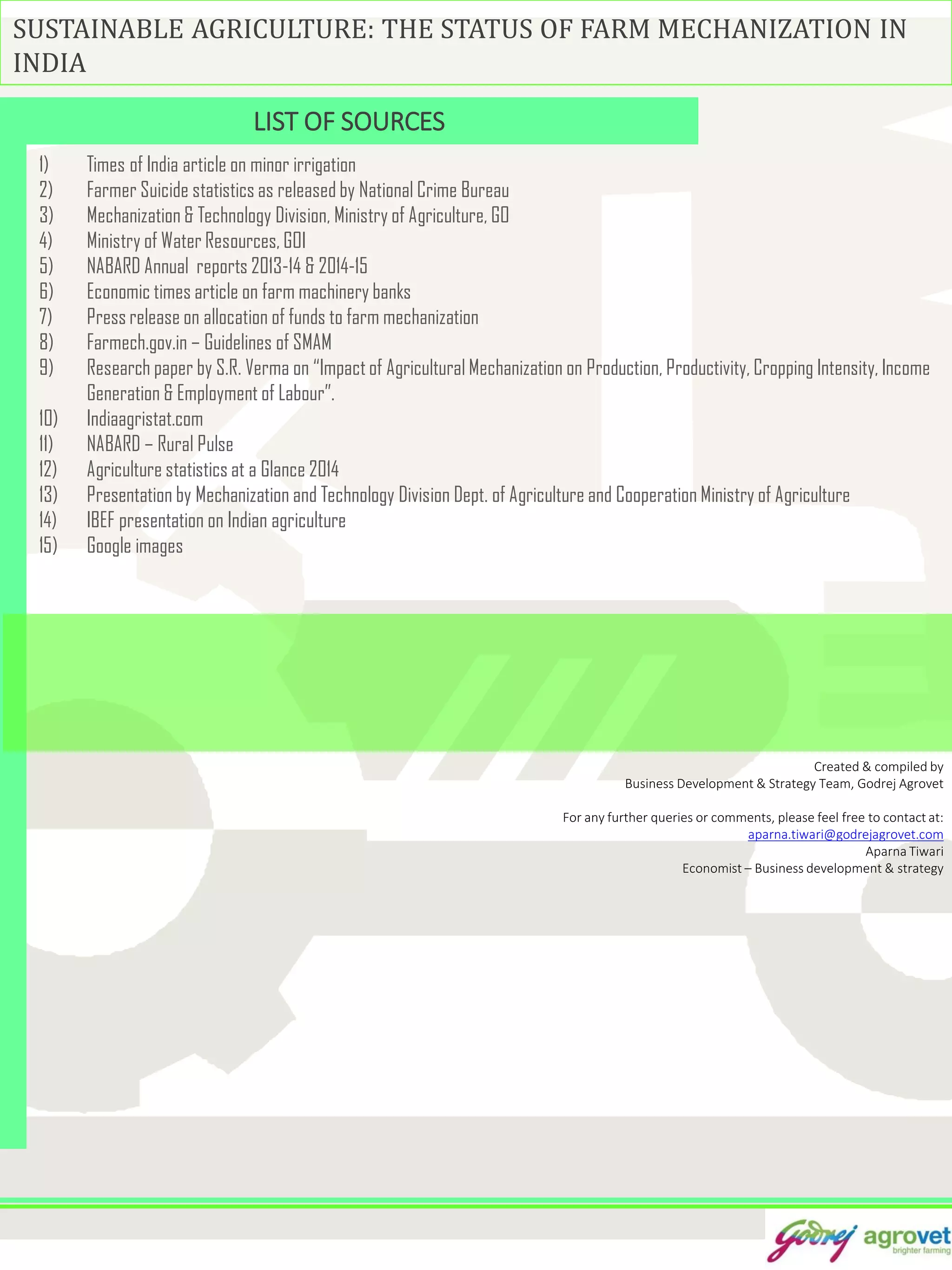 Agro Buzz - Farm Mechanization in India | PDF | Agriculture | Industries