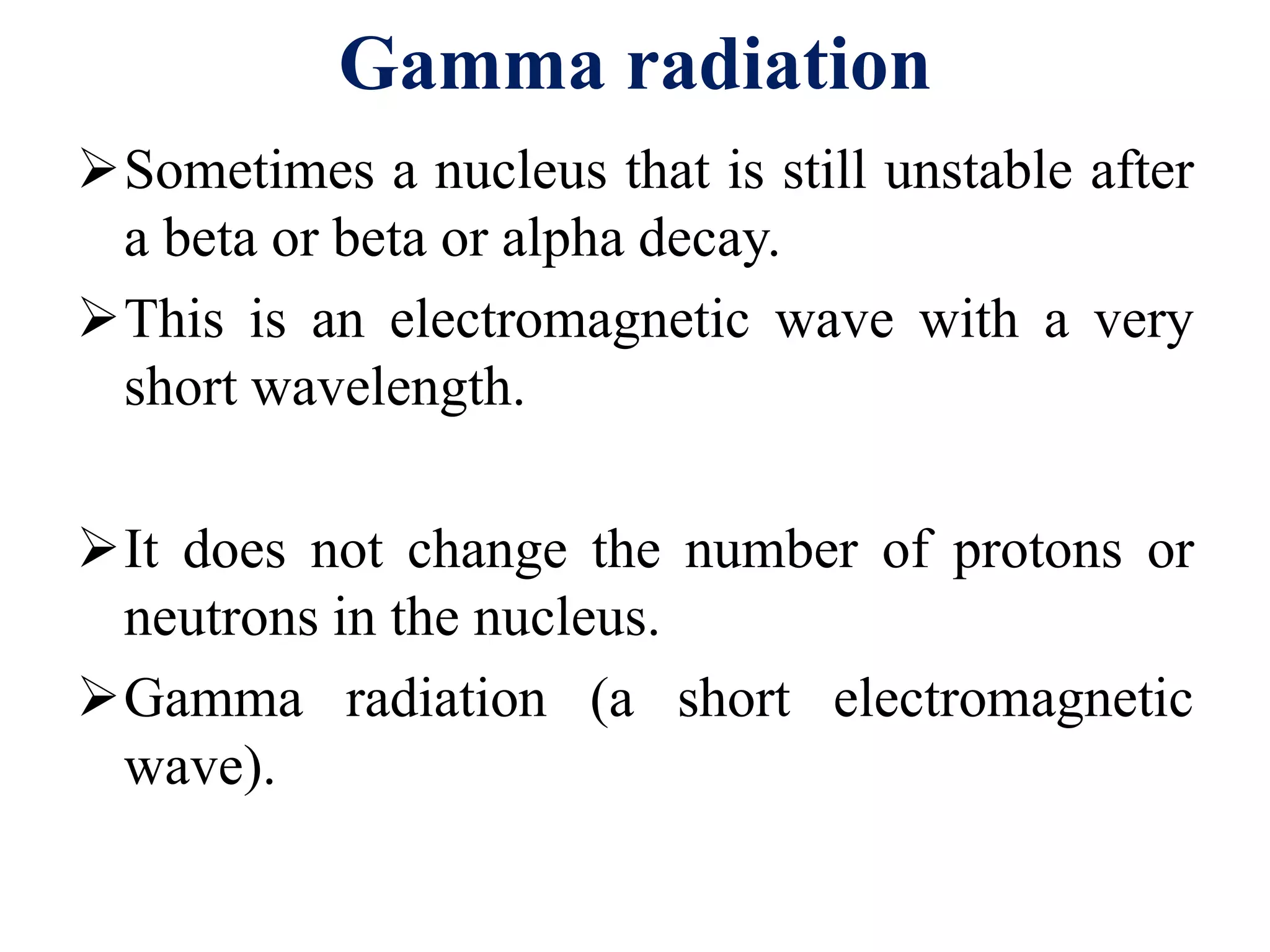 Radio Activity, Half Life and Nuclear Reaction | PPTX