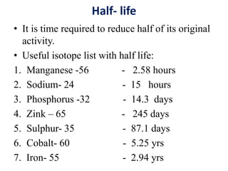 Radio Activity, Half Life and Nuclear Reaction | PPTX
