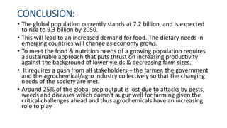 Importance of agricultural chemicals and their role in farming ...