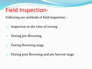 Agro chick pea seed production presentation | PPTX