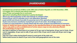 Agroclimatic zones of jharkhand, rainfall patterns and abiotic stresses ...
