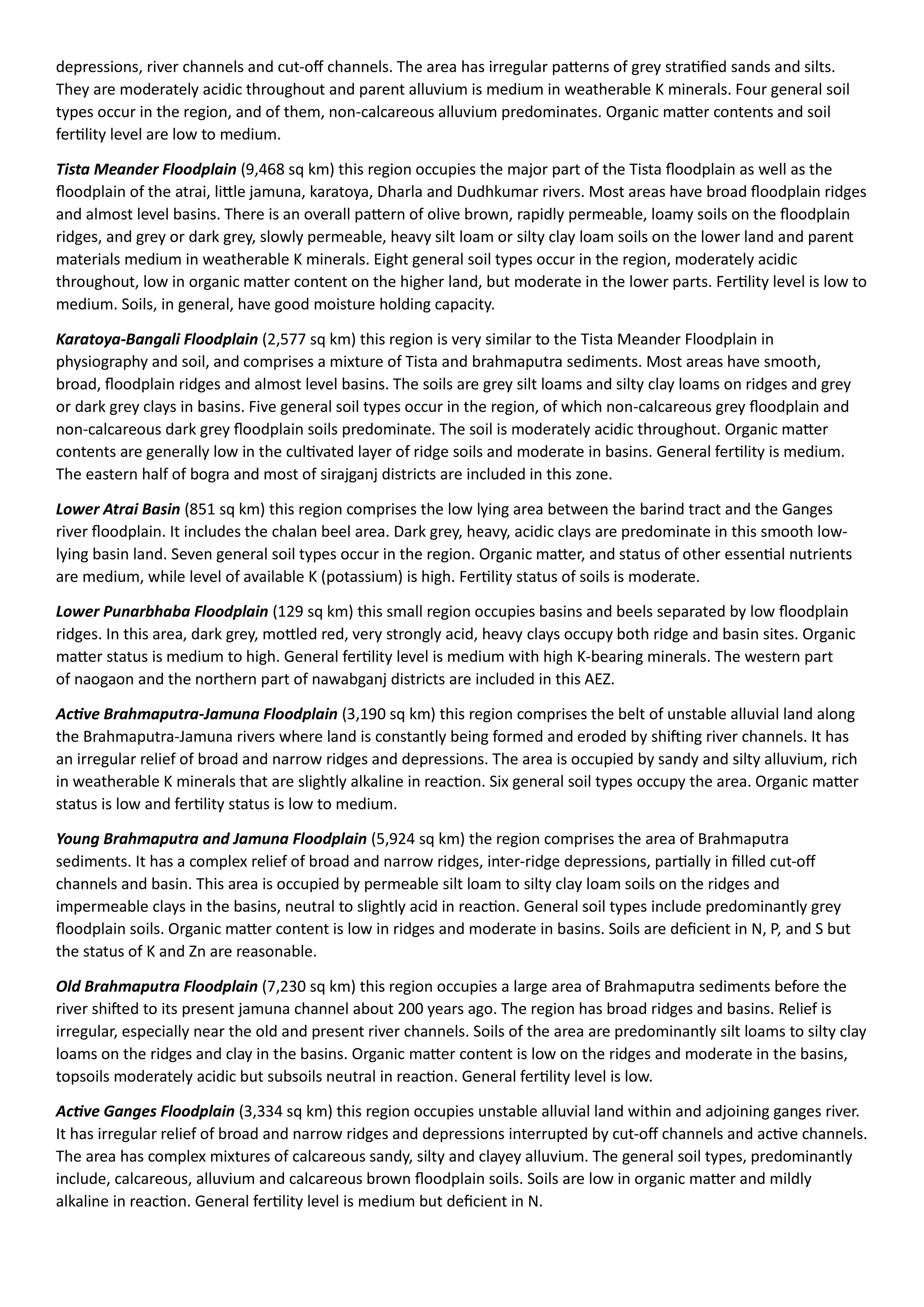 Agroecological Zones of Bangladesh (Banglapedia) | PDF