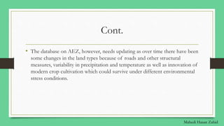 Agroecological zone in Bangladesh AEZ. | PPTX