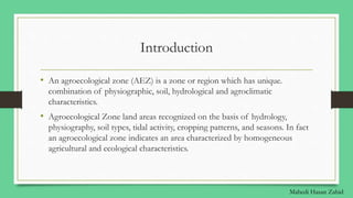 Agroecological zone in Bangladesh AEZ. | PPTX