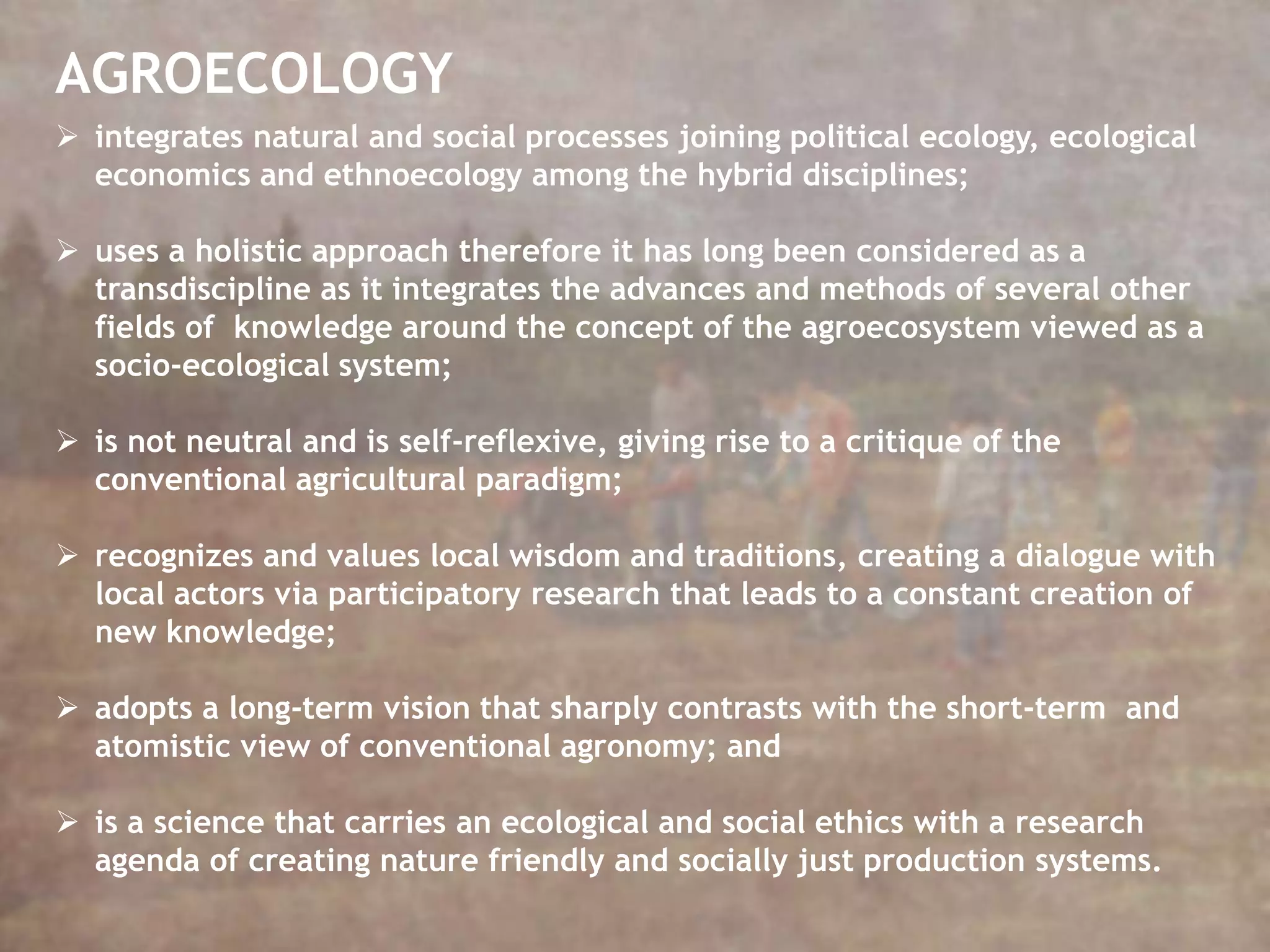 Agroecology: Principles and Practices | PPTX