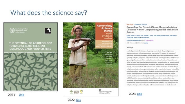 Climate Change Resilience and Agroecology: The Evidence | PPT Climate Change Resilience and Agroecology: The Evidence | PPT