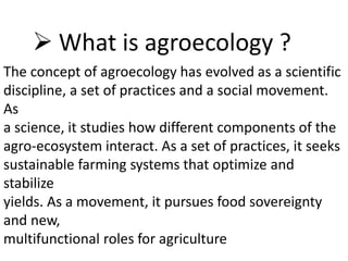 Agroecology | PPTX