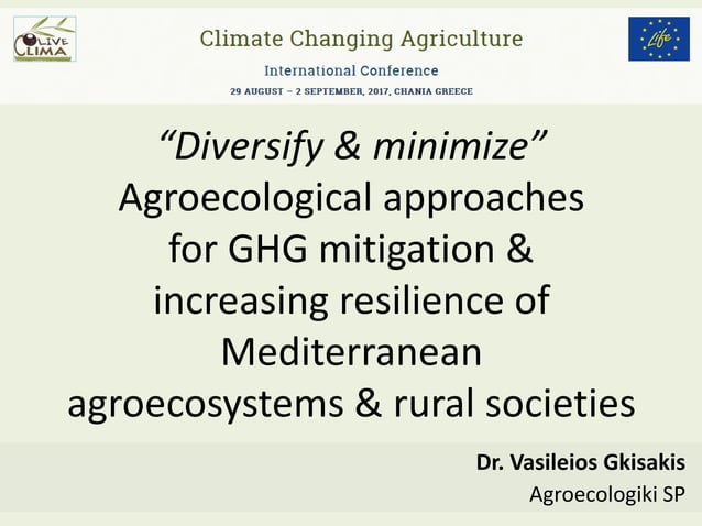 “Diversify & minimize”: Agroecological approaches for greenhouse gases ... “Diversify & minimize”: Agroecological approaches for greenhouse gases ...