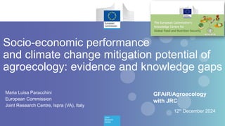 Announcement: Economic performance and climate change mitigation ...