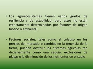 AGROECOSISTEMA PARA LA VIDA SALUDABLE Y SOSTENIBLE | PPT