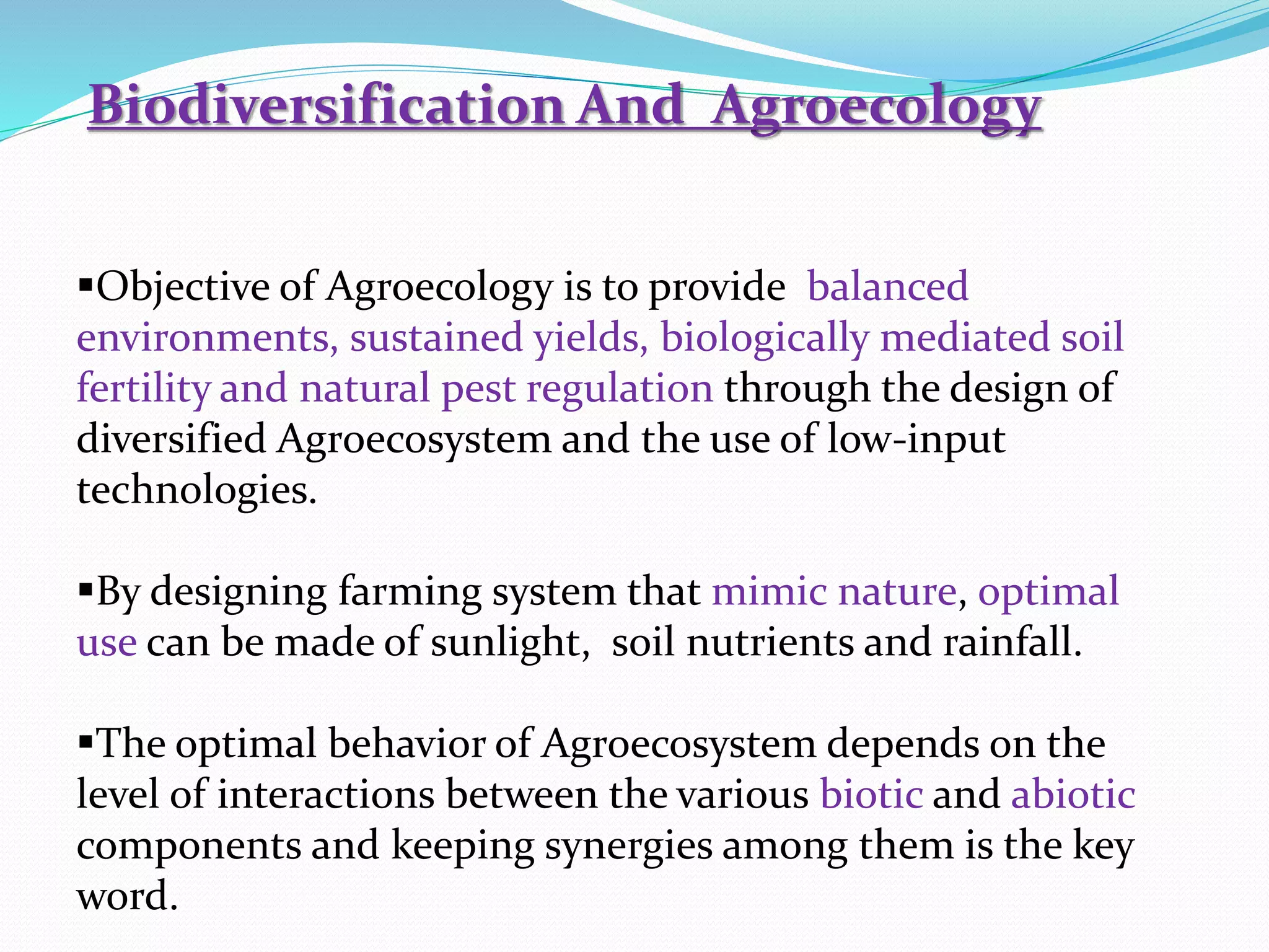 Agro ecosystem PPT (M.sc Zoology third semester) | PPTX
