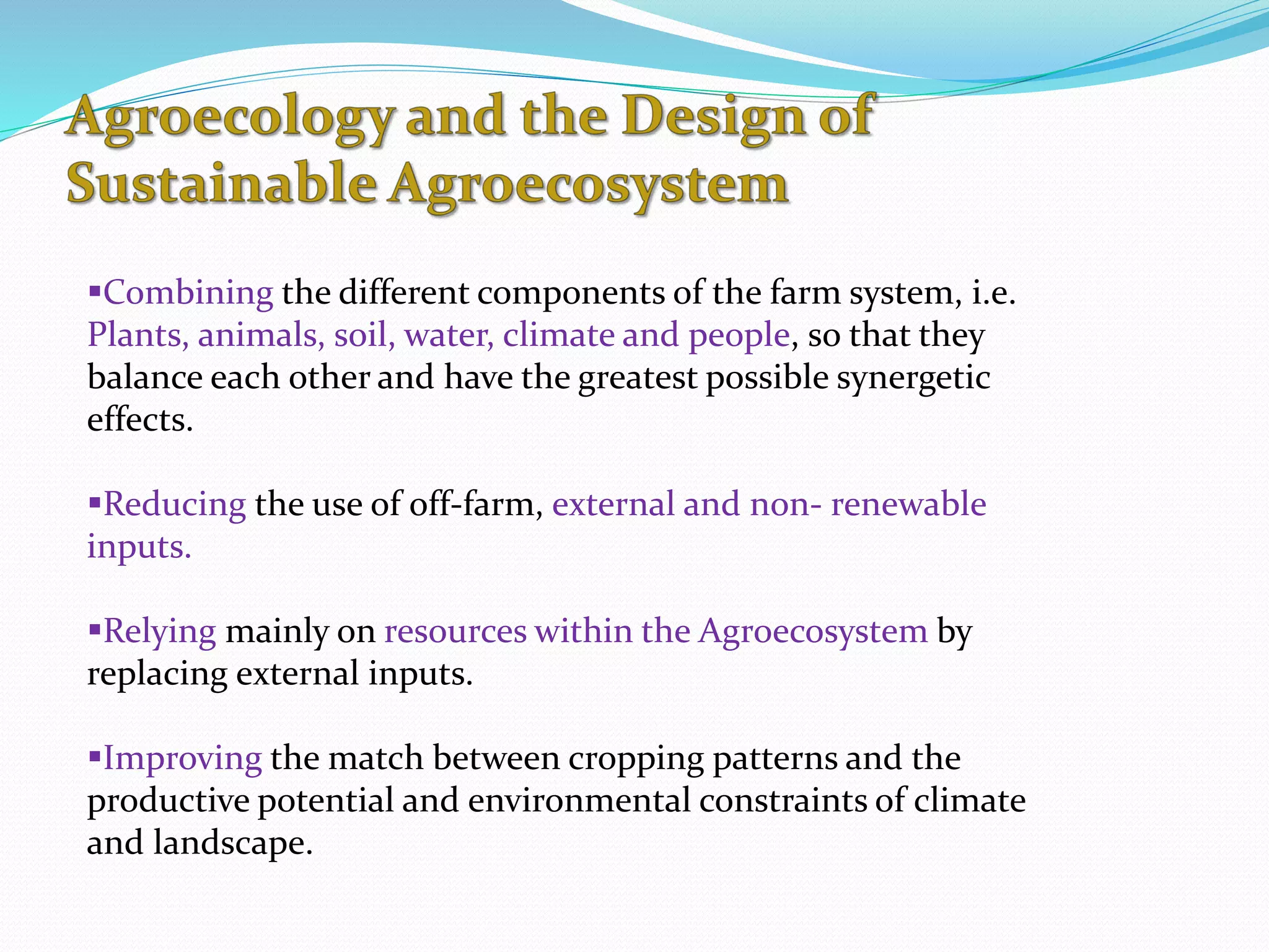 Agro ecosystem PPT (M.sc Zoology third semester) | PPTX