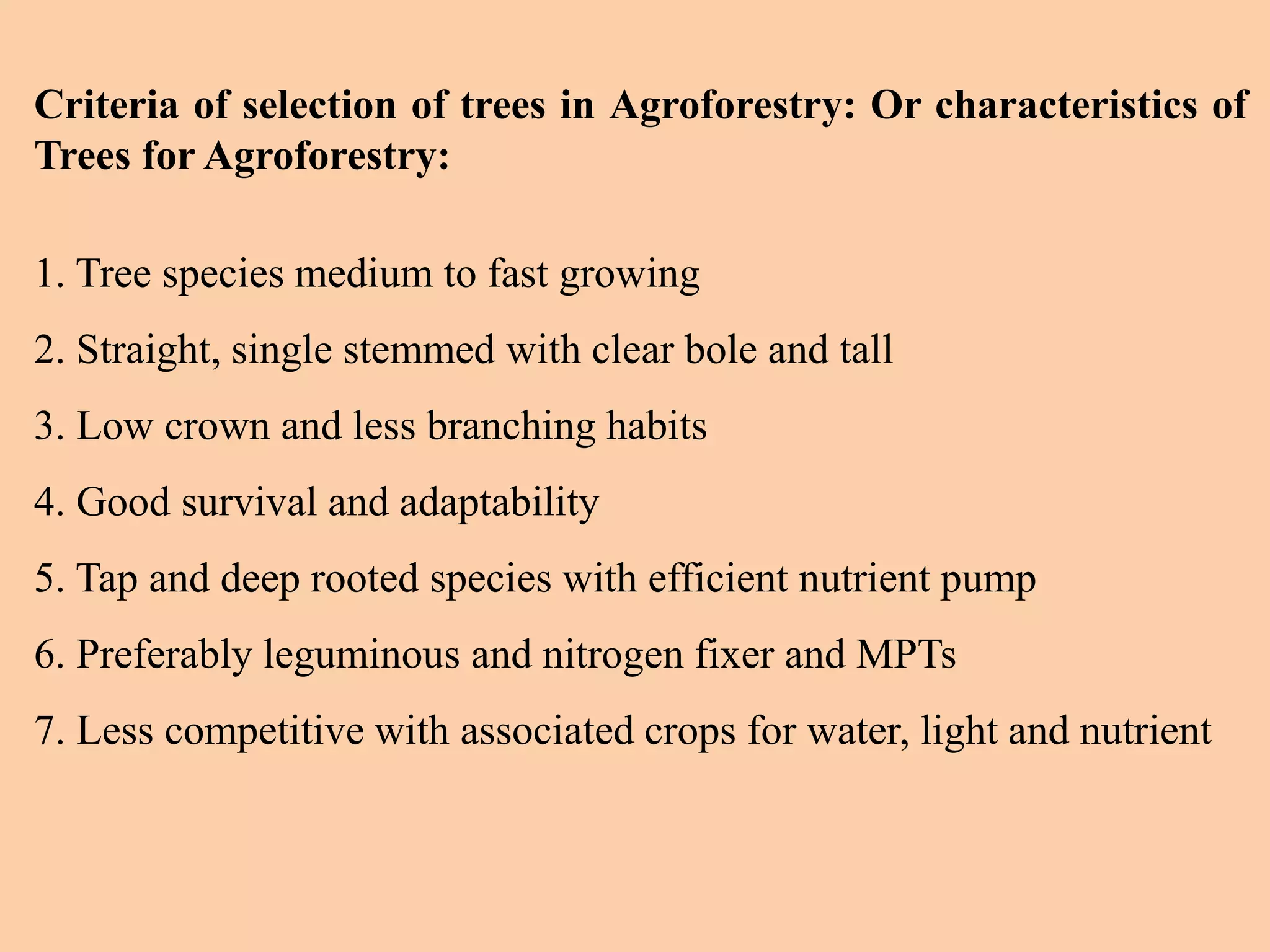 Agroforestry | PPTX