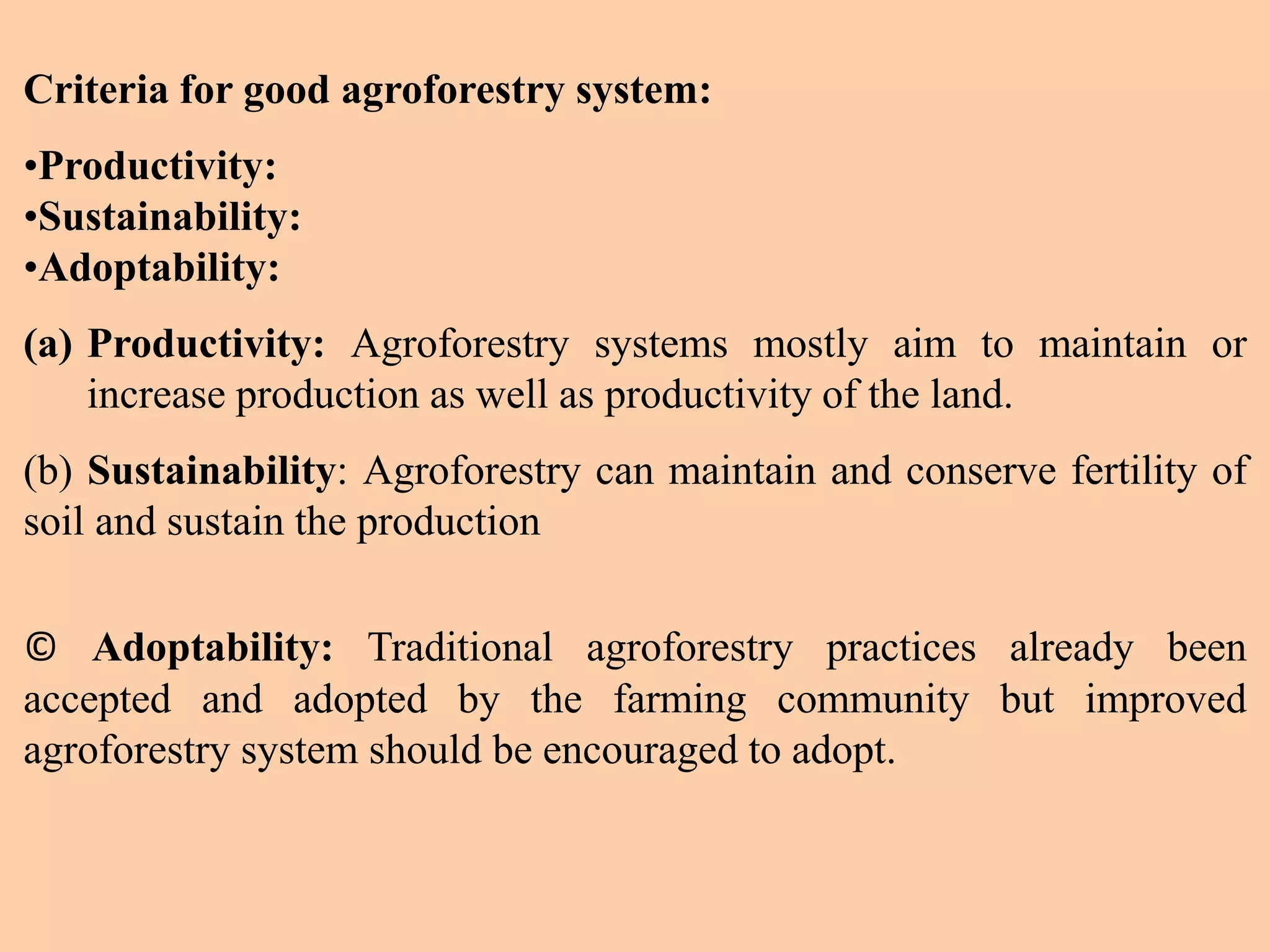 Agroforestry | PPTX