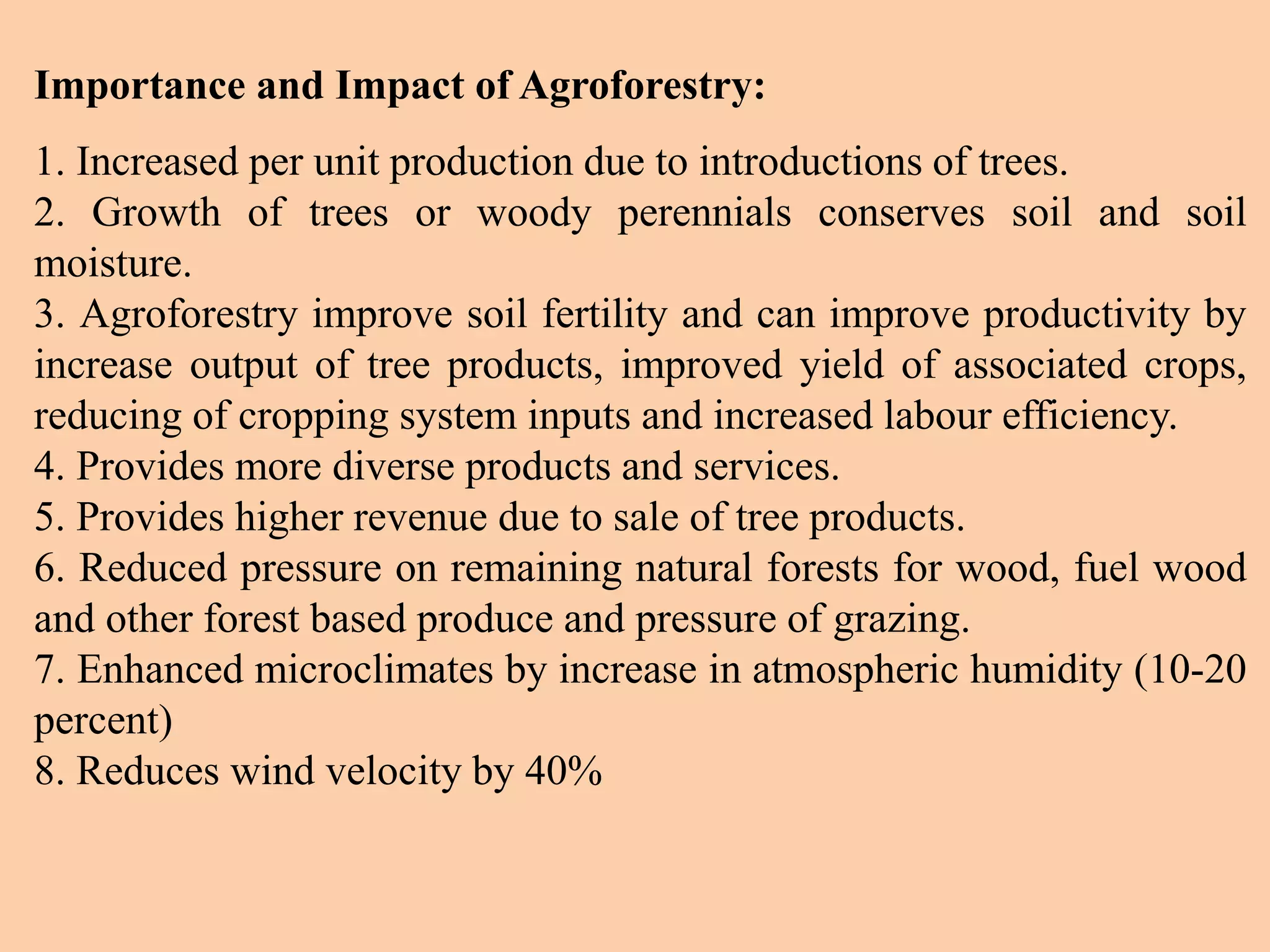 Agroforestry | PPTX