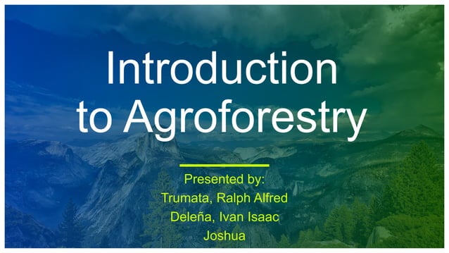 Introduction to Agroforestry in depth.pptx