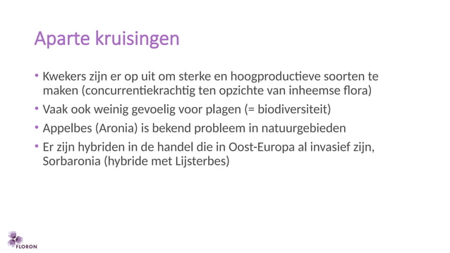 Risico van invasieve soorten binnen Agroforestry .pptx