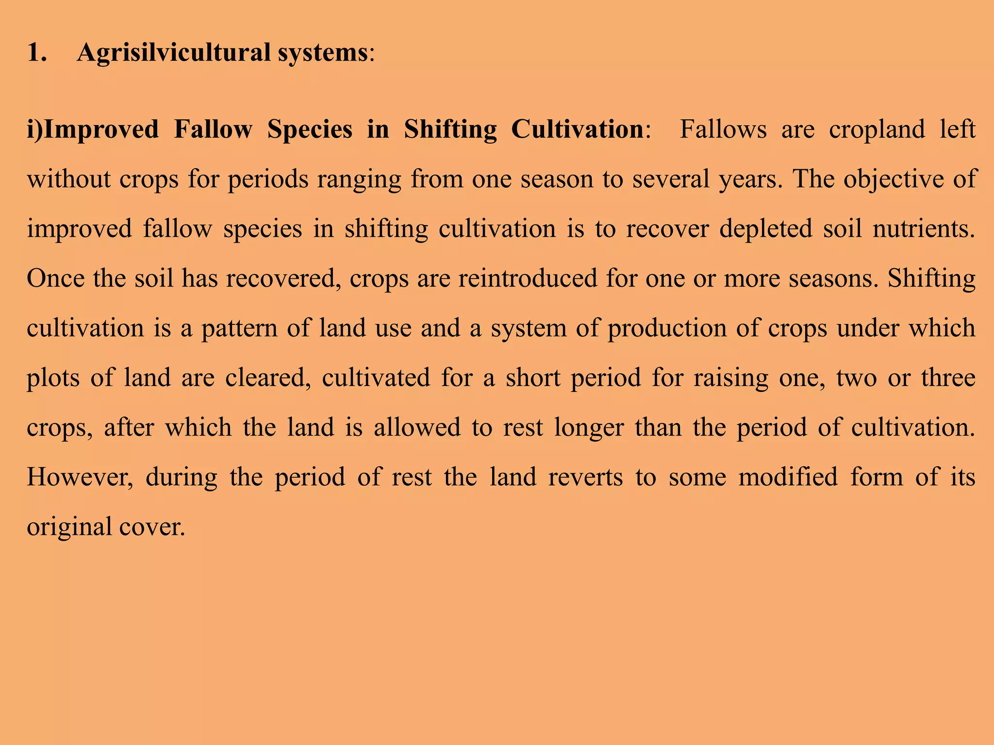 Agroforestry system | PPTX
