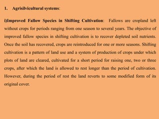 Agroforestry system | PPTX