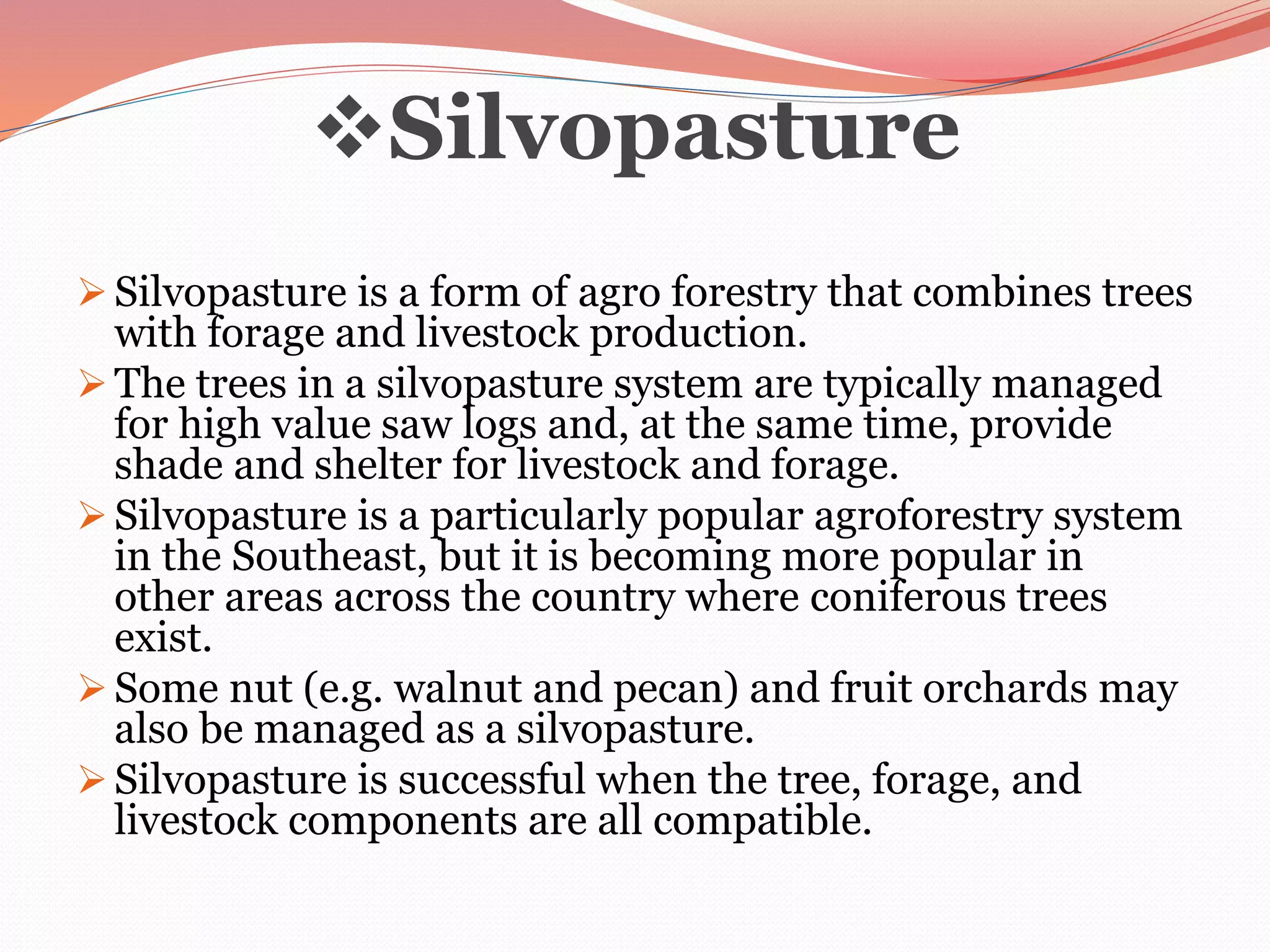 Agroforestry system in agriculture | PPTX