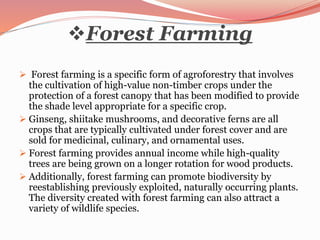 Agroforestry system in agriculture | PPTX