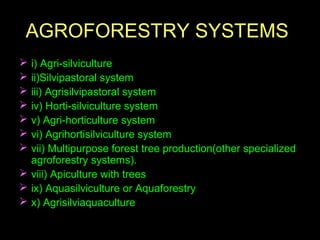Agroforestry systems and architecture | PPT