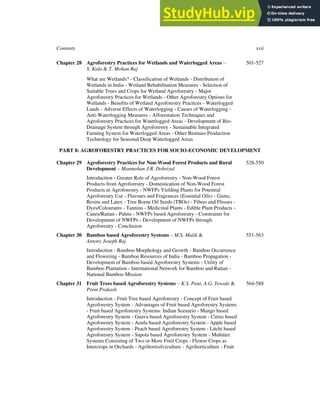 AGROFORESTRY THEORY AND PRACTICES | PDF