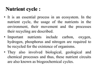 soil fertility and nutrient cycle | PPTX