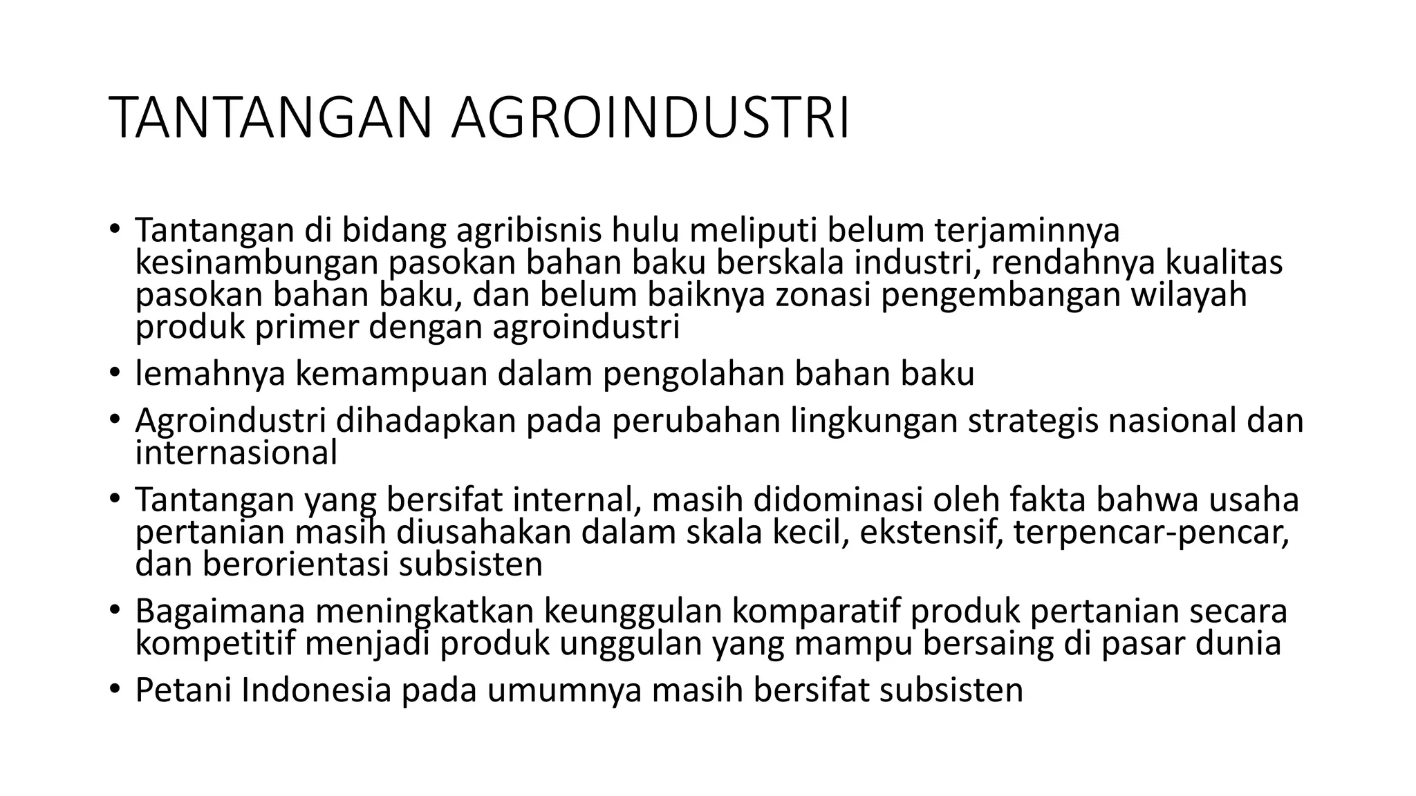 Agroindustri | PPTX
