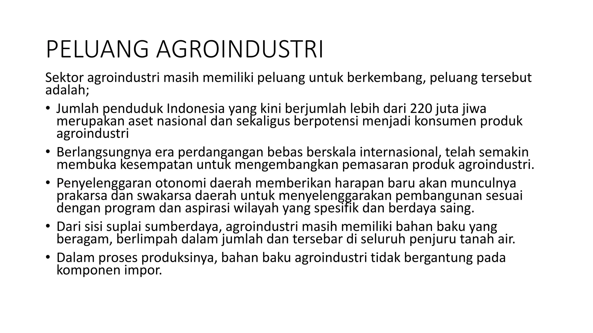 Agroindustri | PPTX