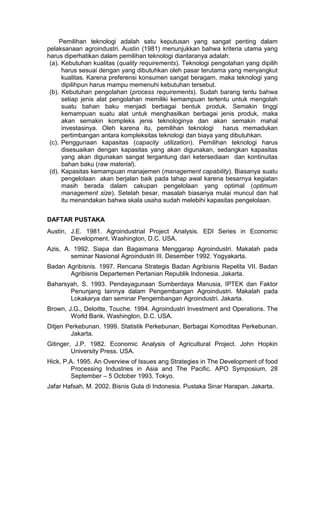 Agroindustri | PDF