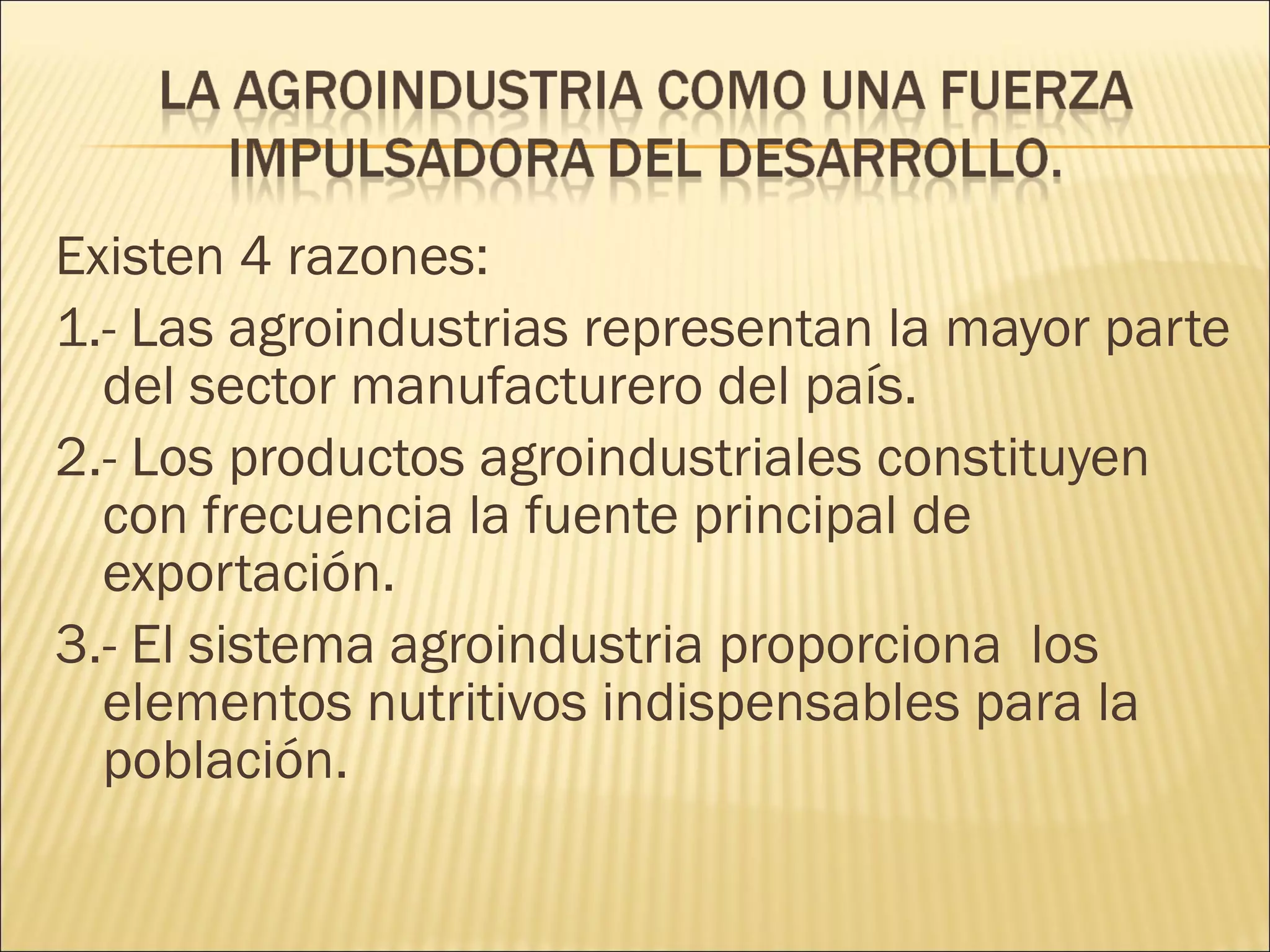 Agroindustria. definicion y materias primas | PPT