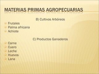 Agroindustria. definicion y materias primas | PPT