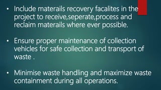 Waste management maintainance method and safety hazards and software ...