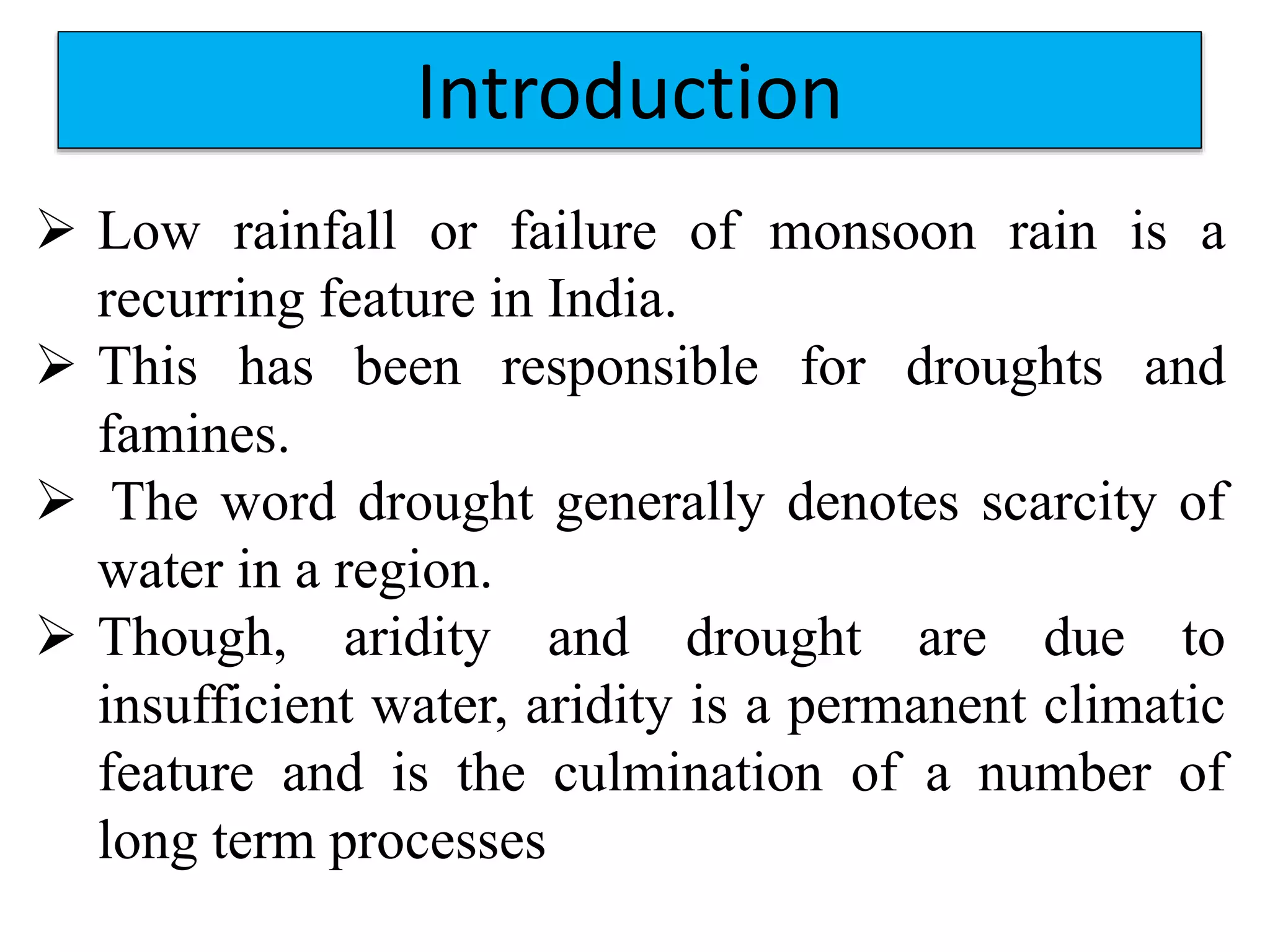 Drought and drought management strategies | PPTX