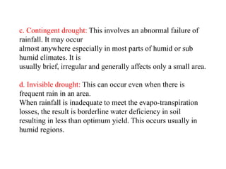 Drought and drought management strategies | PPTX