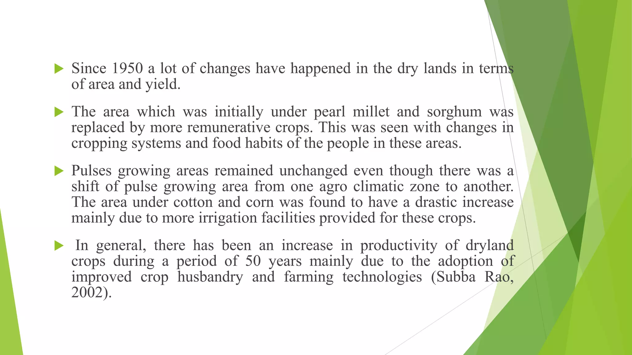 dryland farming problems and solutions | PPTX