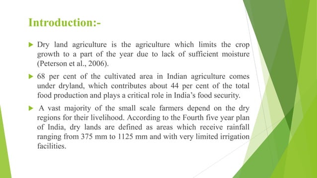 dryland farming problems and solutions | PPTX | Agriculture | Industries