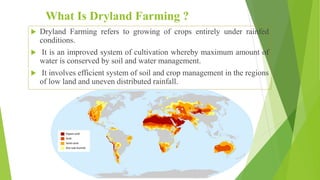 dryland farming problems and solutions | PPTX