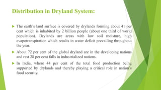dryland farming problems and solutions | PPTX