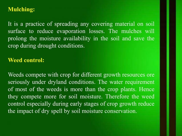 drought management strategies | PPTX | Agriculture | Industries