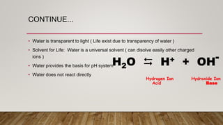 Water Relationship to Crop | PPTX