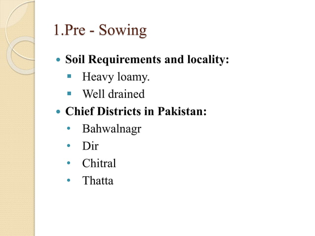barley crop production ppt.pptx | Agriculture | Industries