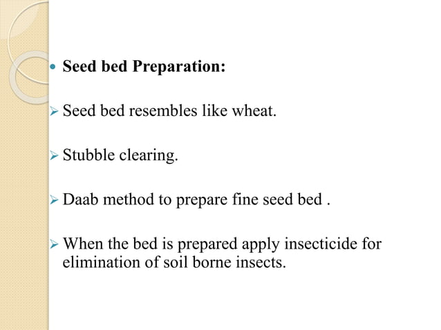 barley crop production ppt.pptx | Agriculture | Industries