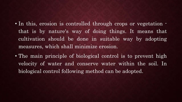 Agronomical measures to control soil erosion | PPTX | Agriculture ...