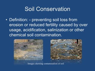 Agronomical practices for soil and water conservation | PPTX