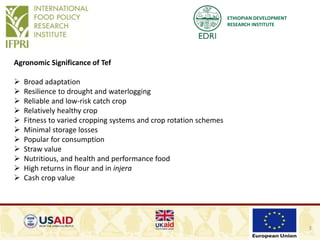Agronomics of Tef | PPTX
